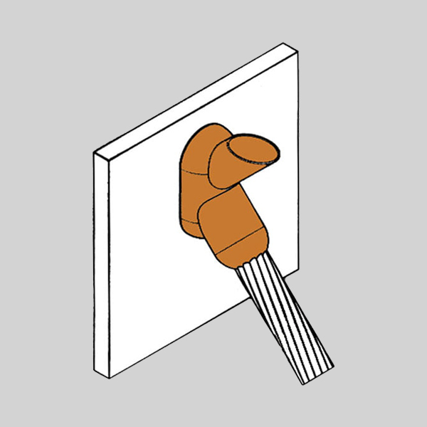 45° Cable to Vertical Steel Surface Joint – AI-EARTHING