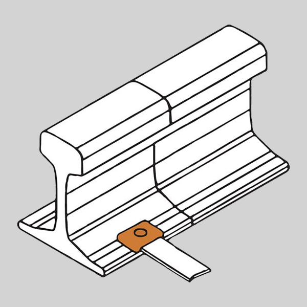 Horizontal Flat Tape to Rail FlangeFoot – AI-EARTHING